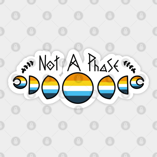 Not a phase- Aroace pride - Aroace - Sticker | TeePublic